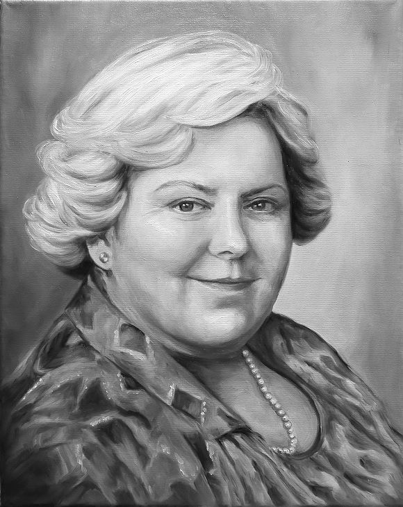 Jannys ART » Großmutter » Ölportrait Modern