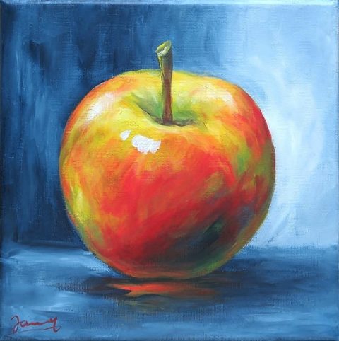 Jannys ART » Acrylbilder » Apfel (4) » Moderne Malerei